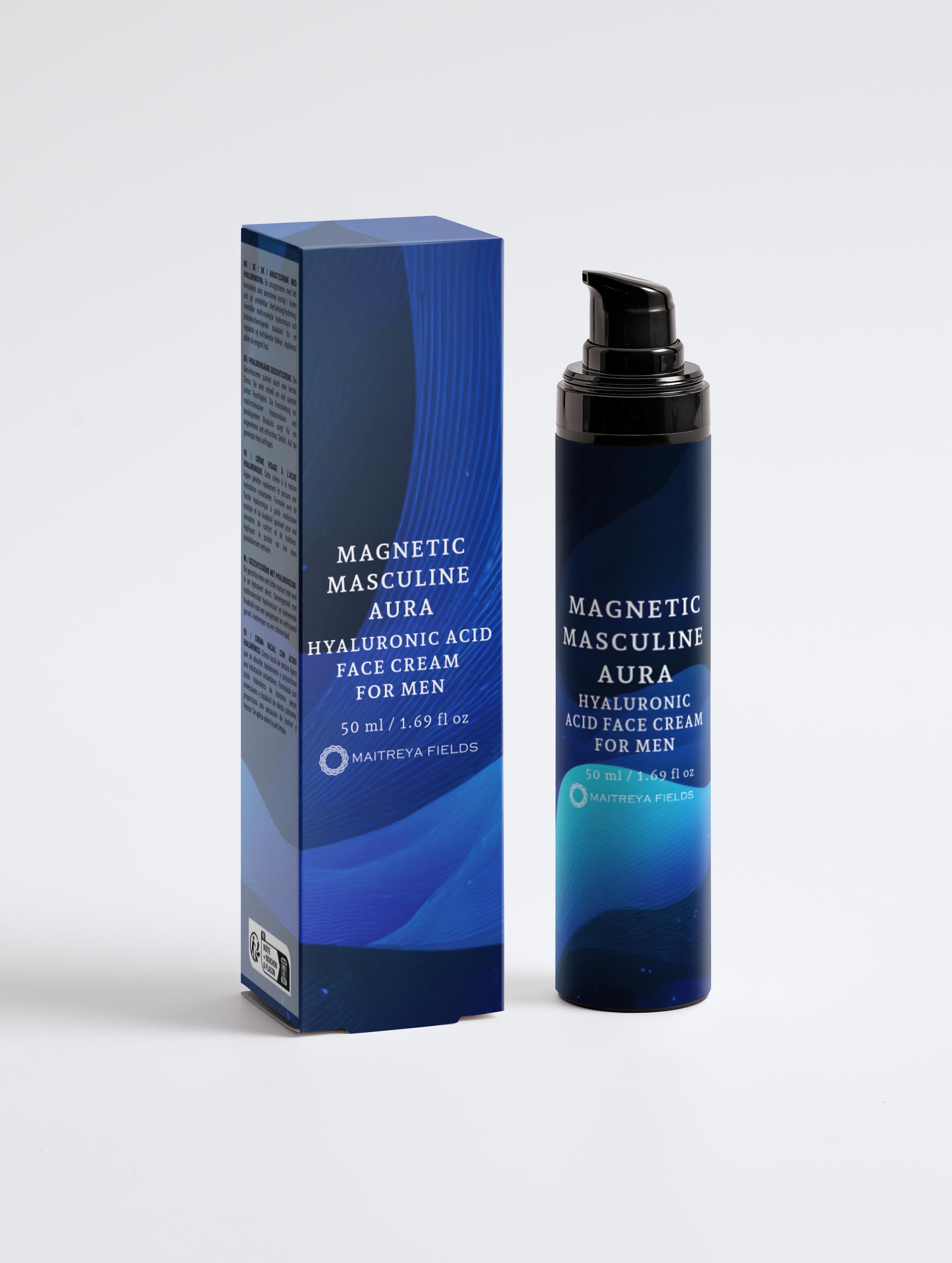 MAGNETIC MASCULINE AURA - Hyaluronic Acid Face Cream for Men – Maitreya ...